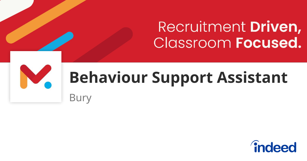 Behaviour Support Assistant - Bury - Indeed.com