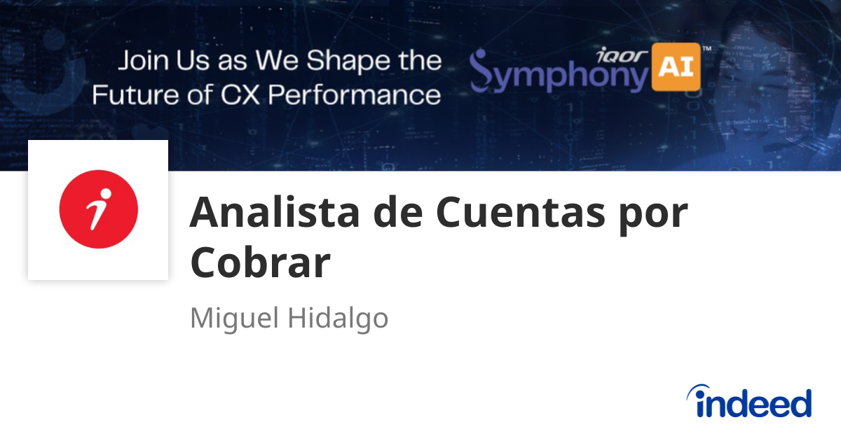 Analista de Cuentas por Cobrar - Miguel Hidalgo, CDMX - Indeed.com