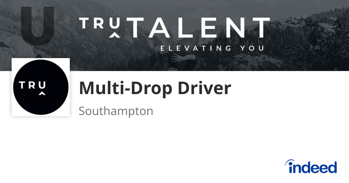 Multi-Drop Driver - Southampton SO15 1HG - Indeed.com