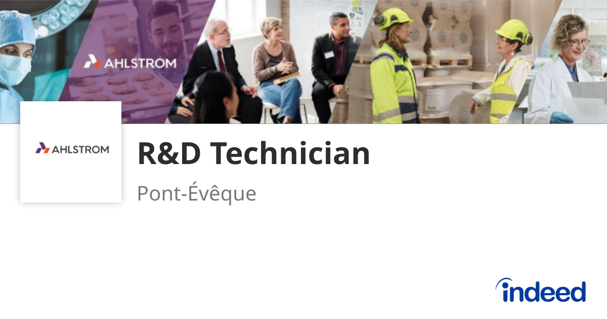 R&D Technician - 38780 Pont-Évêque - Indeed.com