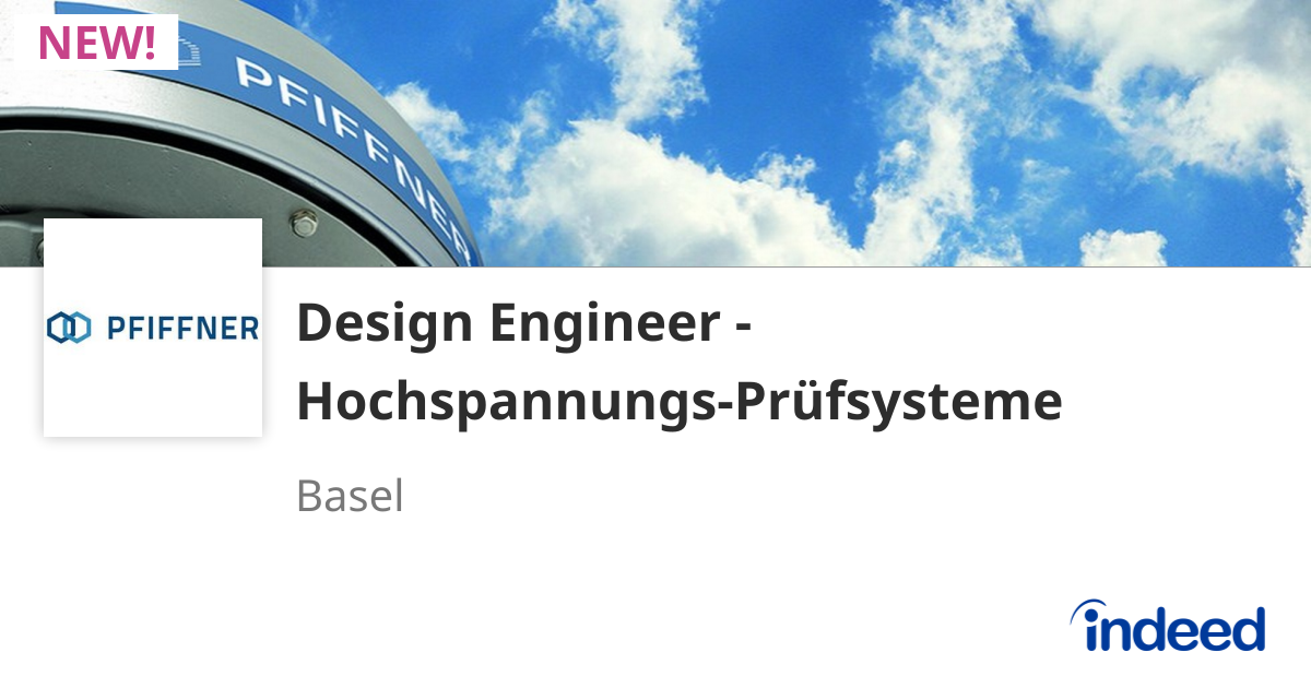 Design Engineer - Hochspannungs-Prüfsysteme (m/w/d) - Basel, BS ...