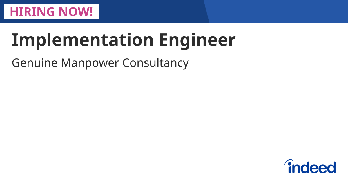 Implementation Engineer - Hyderabad, Telangana - Indeed.com