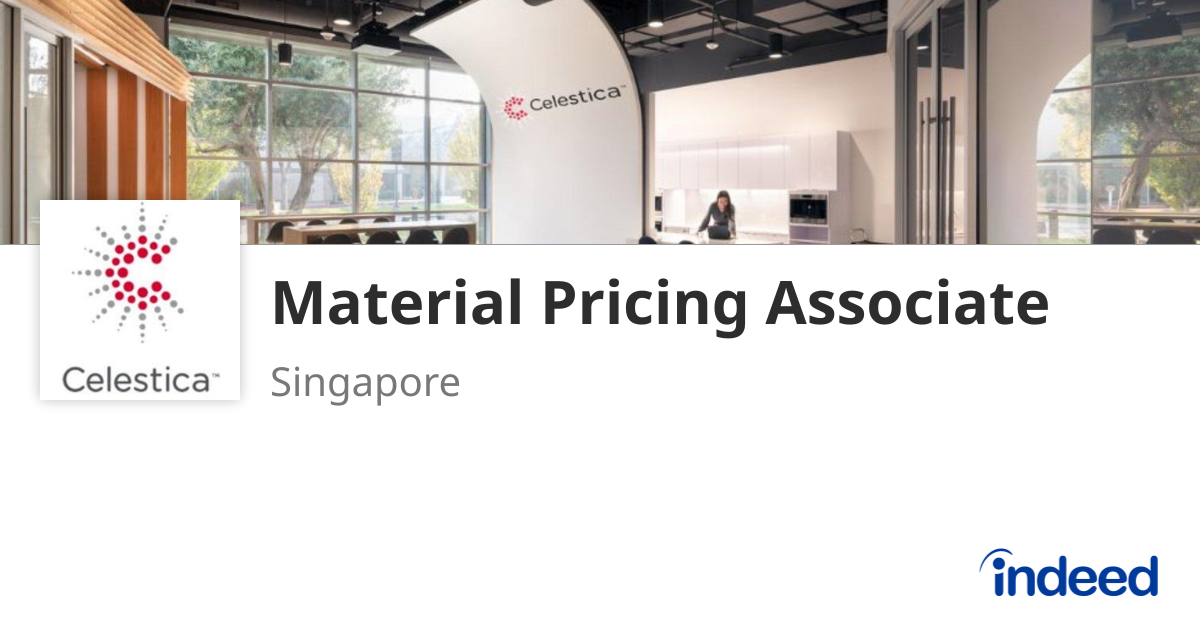 Material Pricing Associate / Analyst - Singapore - Indeed.com