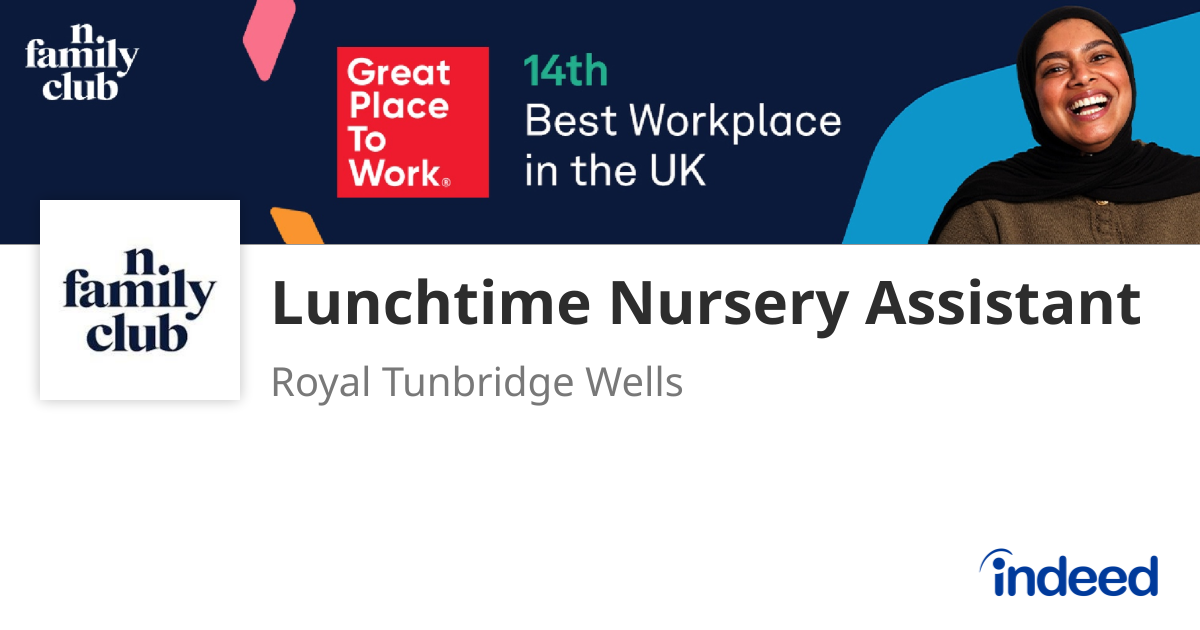 Lunchtime Nursery Assistant - Royal Tunbridge Wells TN1 1ED - Indeed.com