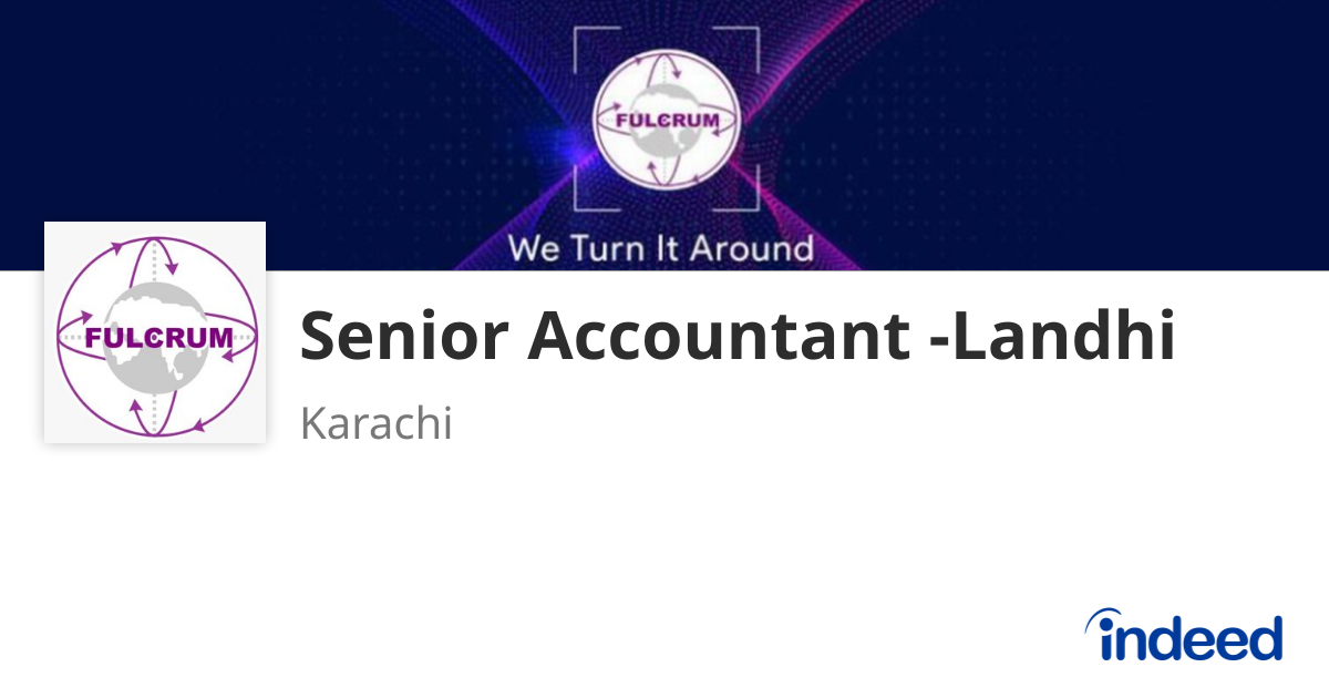 Senior Accountant -Landhi - Karachi - Indeed.com