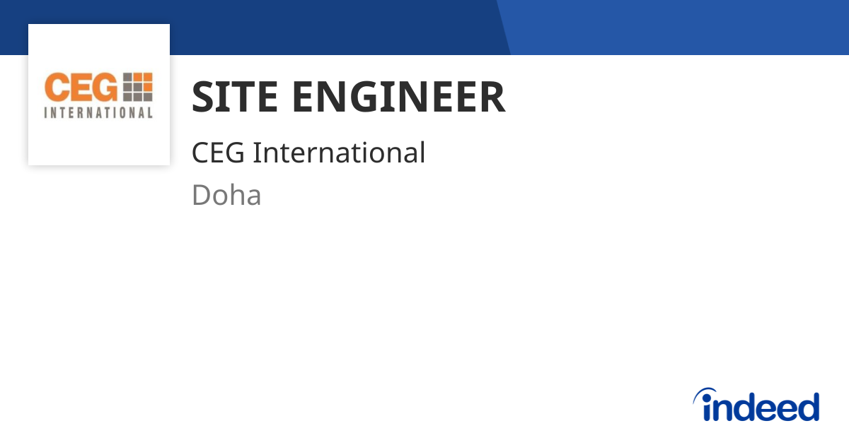 SITE ENGINEER - Doha - Indeed.com