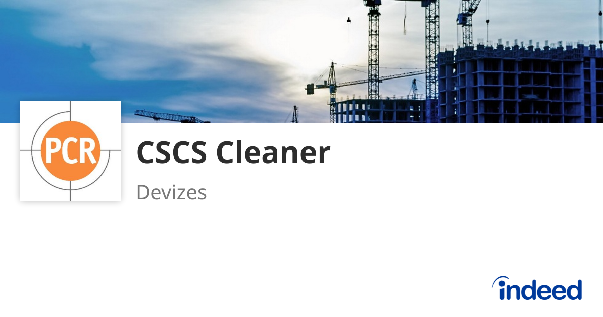 CSCS Cleaner - Devizes SN10 - Indeed.com