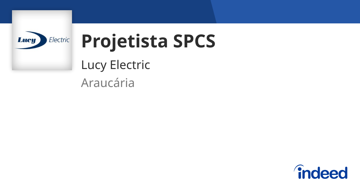 Projetista SPCS - Araucária, PR - Indeed.com
