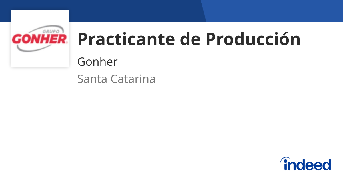 Practicante de Producción - Santa Catarina, N. L. - Indeed.com