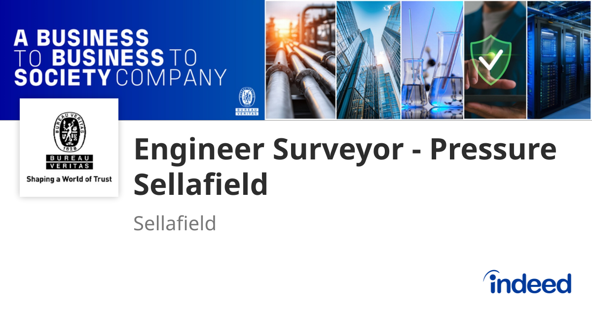 Engineer Surveyor - Pressure Sellafield - Sellafield - Indeed.com