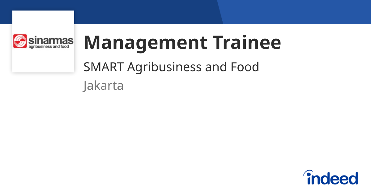 Management Trainee - Jakarta - Indeed.com