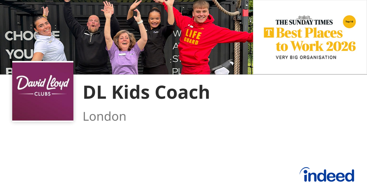 DL Kids Coach - London NW2 2DS - Indeed.com