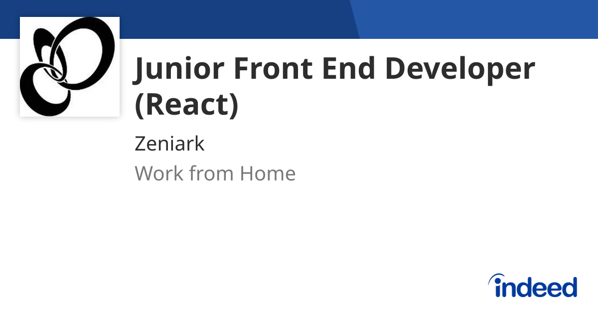 Junior Front End Developer (React) - Work from Home - Indeed.com