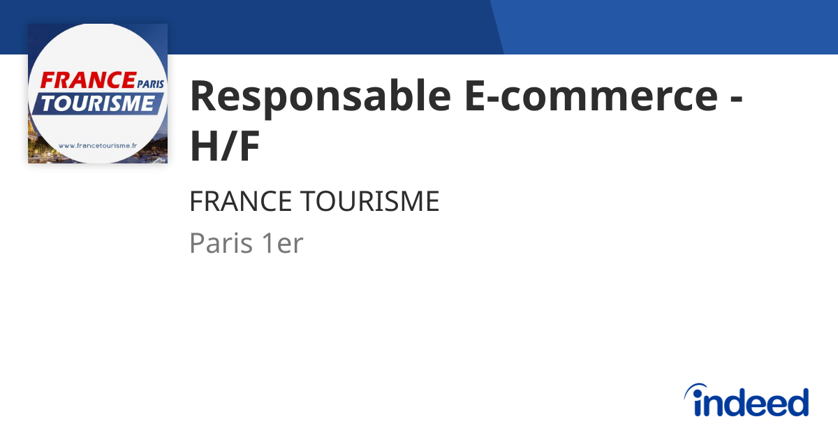 Responsable E-commerce - H/F - Paris 1er (75) - Indeed.com
