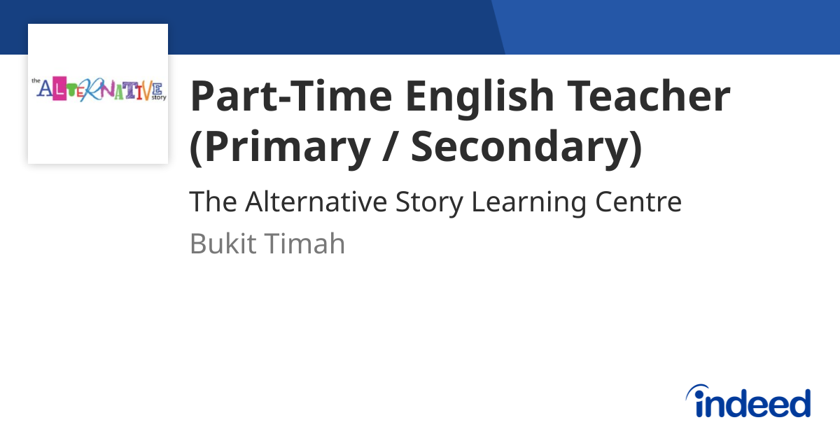 Part-Time English Teacher (Primary / Secondary) - Singapore 588177 ...