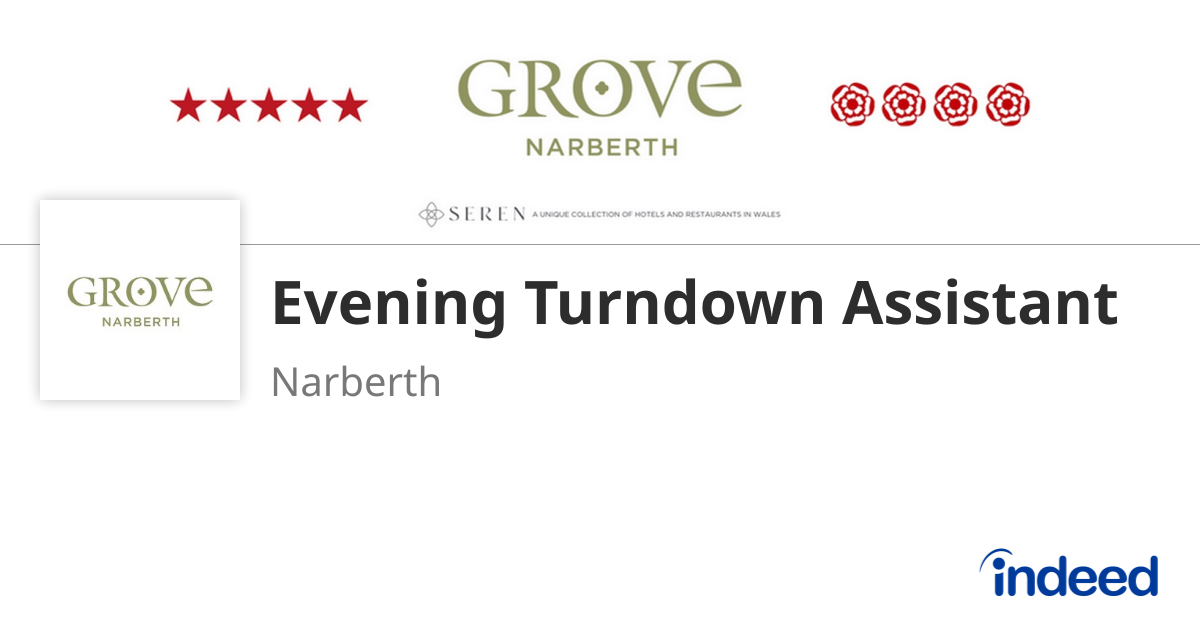 Evening Turndown Assistant - Narberth SA67 8BX - Indeed.com