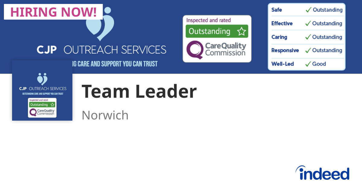 Team Leader - Norwich NR7 - Indeed.com