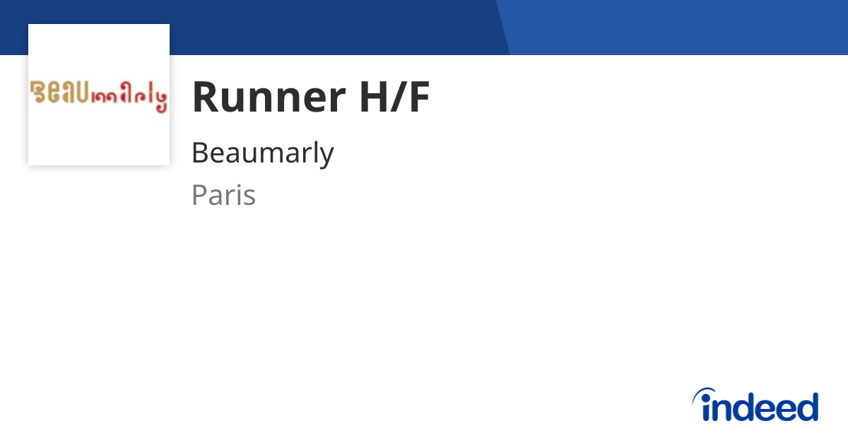 Runner H/F - 75006 Paris - Indeed.com
