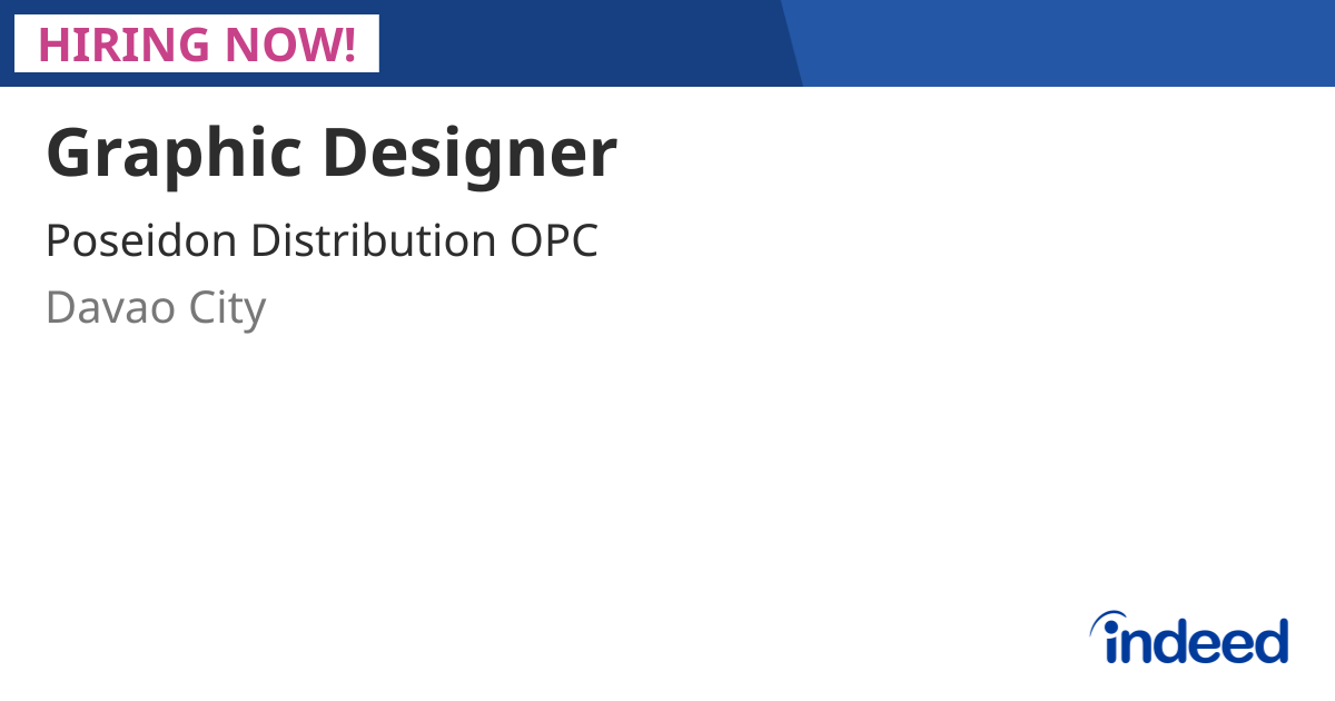 Graphic Designer - Davao City - Indeed.com