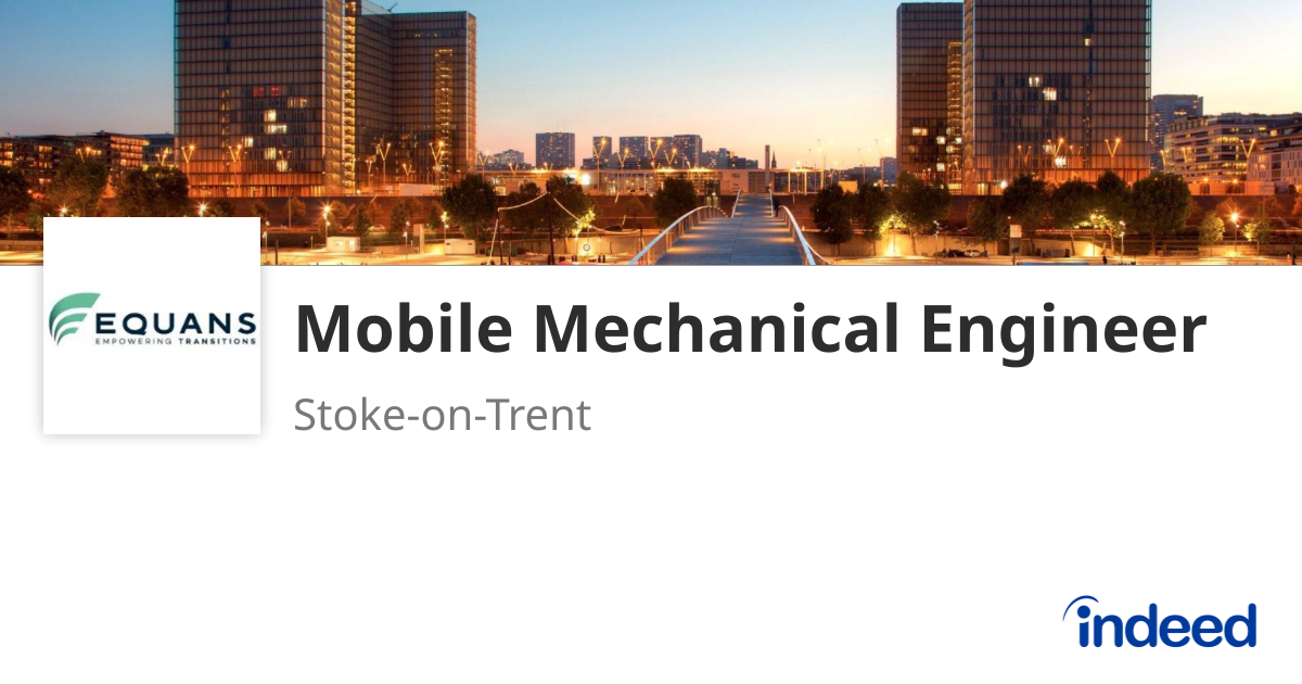 Mobile Mechanical Engineer - Stoke-on-Trent - Indeed.com