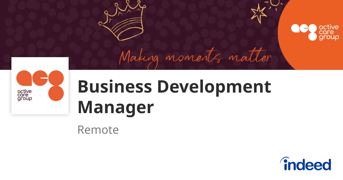 Business Development Manager - Remote - Indeed.com