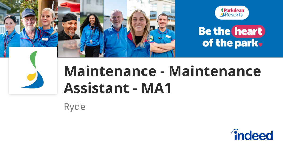 Maintenance - Maintenance Assistant - MA1 - Ryde PO33 1YA - Indeed.com