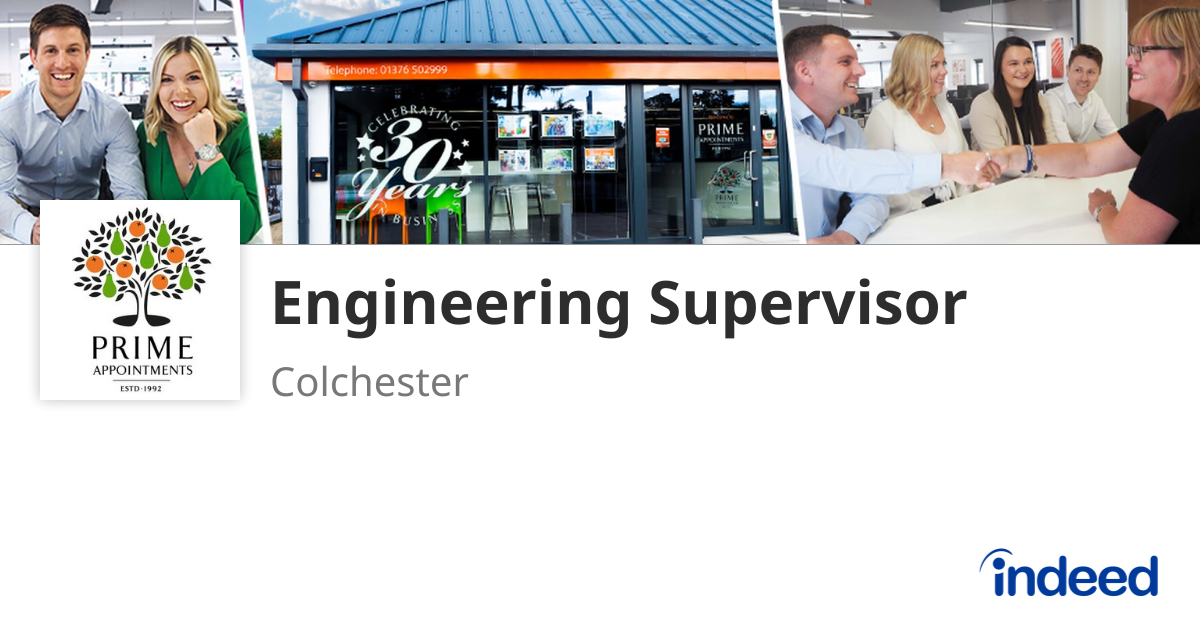 Engineering Supervisor - Colchester CO4 5WY - Indeed.com