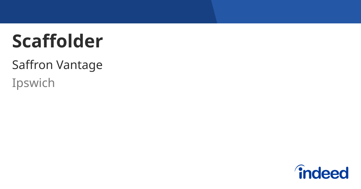 Scaffolder - Ipswich - Indeed.com