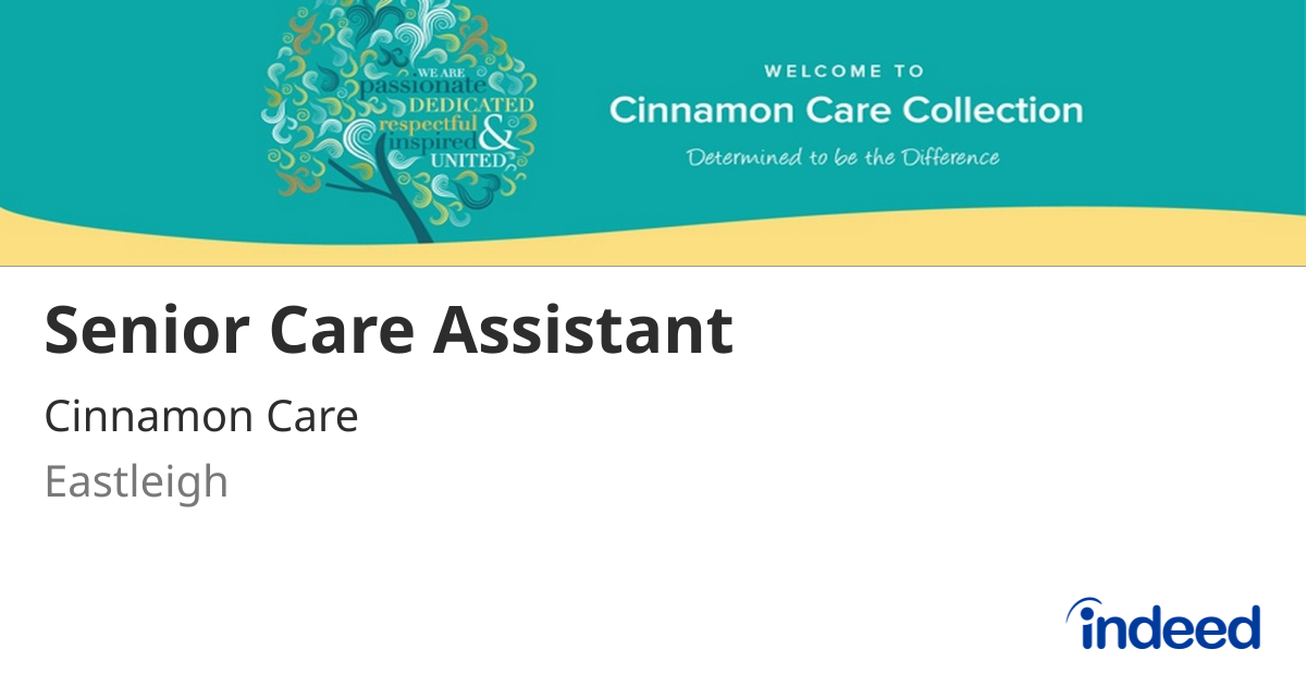 Senior Care Assistant - Eastleigh SO50 7AP - Indeed.com