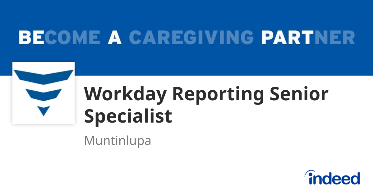Workday Reporting Senior Specialist - Muntinlupa - Indeed.com
