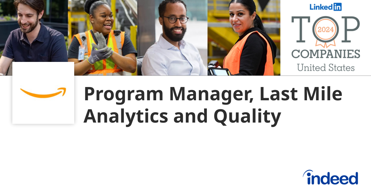 Program Manager, Last Mile Analytics and Quality - Hyderabad, Telangana - Indeed.com