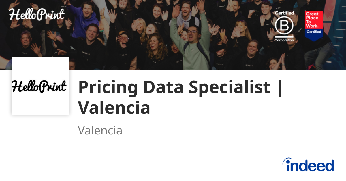 Pricing Data Specialist | Valencia - Valencia, Valencia provincia ...
