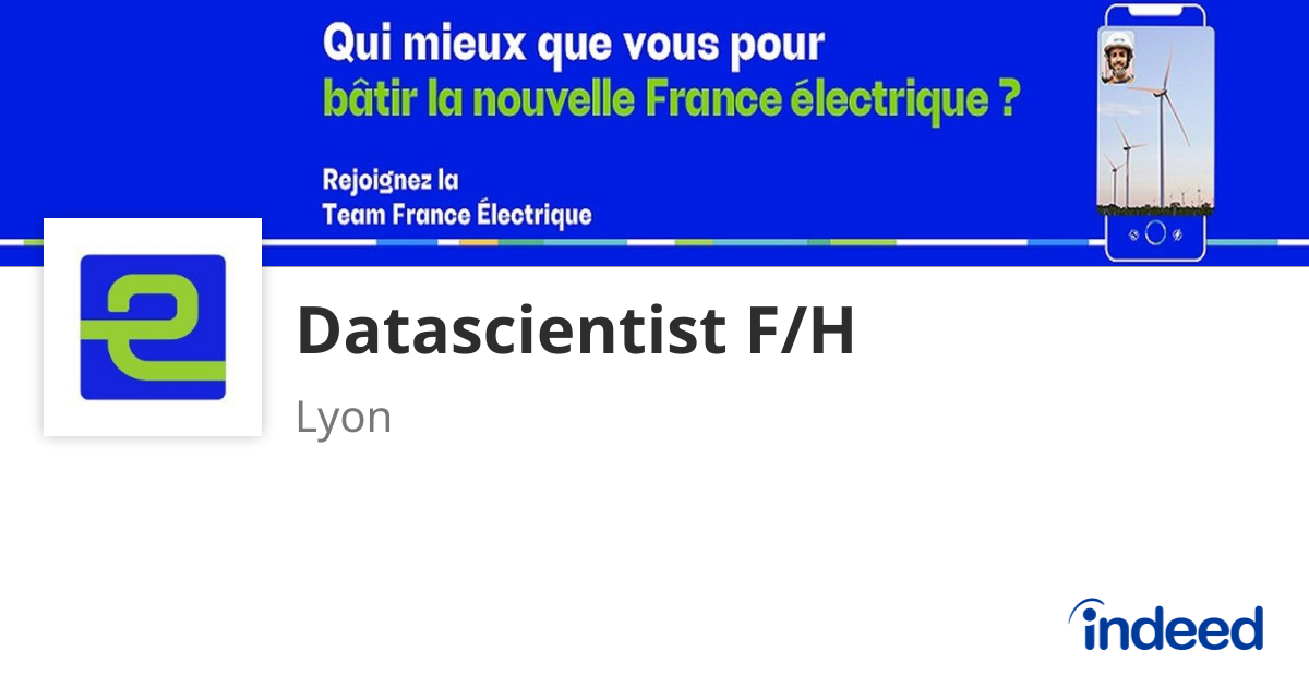 Datascientist F/H - Lyon (69) - Indeed.com