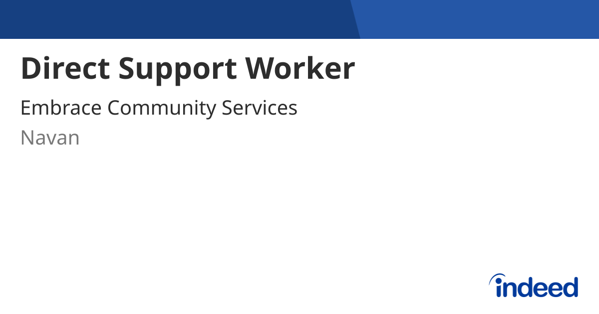 Direct Support Worker - Navan, County Meath - Indeed.com