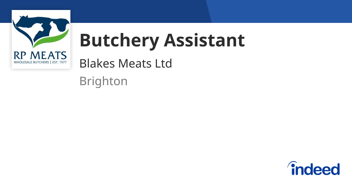 Butchery Assistant - Brighton BN1 7GW - Indeed.com