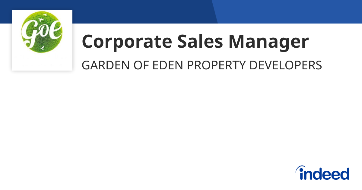 Corporate Sales Manager - Banjara Hills, Hyderabad, Telangana - Indeed.com