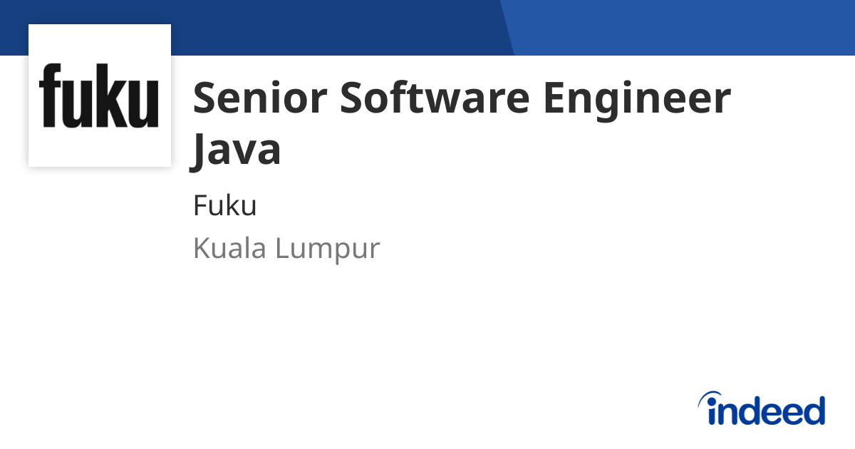 Senior Software Engineer Java - Kuala Lumpur - Indeed.com