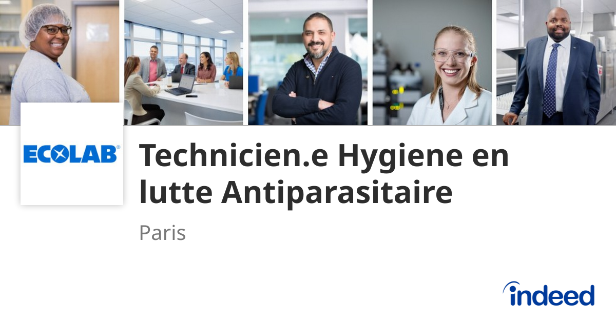 Technicien.e Hygiene en lutte Antiparasitaire - Paris (75) - Indeed.com