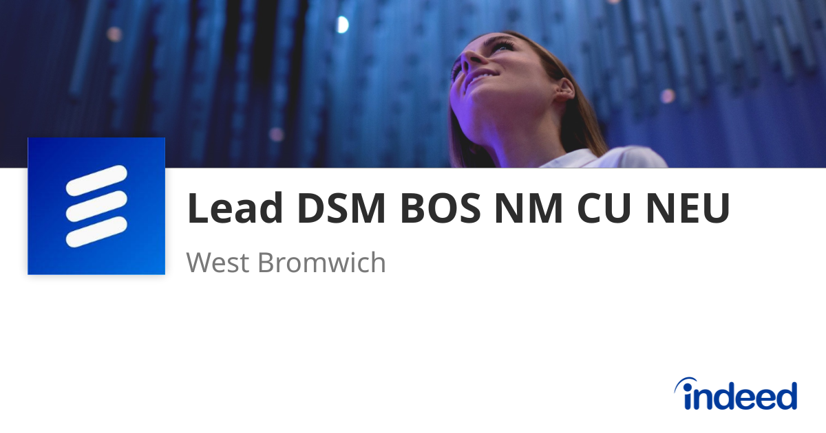 Lead DSM BOS NM CU NEU - West Bromwich - Indeed.com