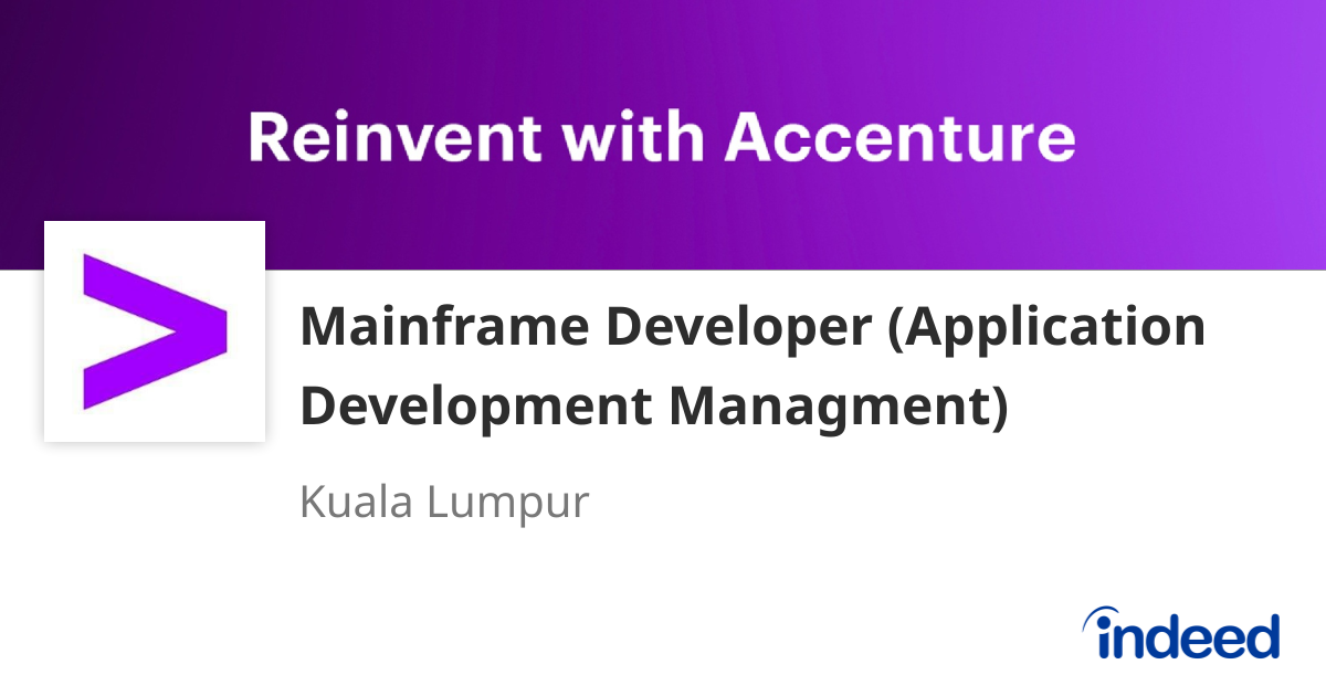 Mainframe Developer (Appl. Dev Mgt) - Cards - Kuala Lumpur - Indeed.com