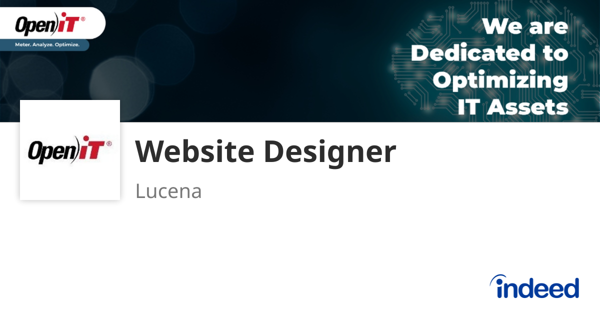 Website Designer - Lucena 4301 04A - Indeed.com