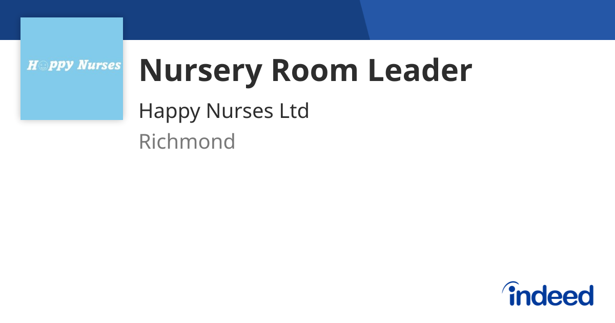Nursery Room Leader - Richmond TW9 - Indeed.com