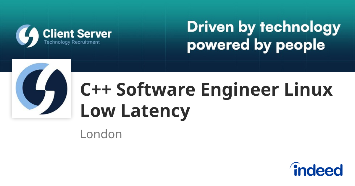 C++ Software Engineer Linux Low Latency - London W1T 3JH - Indeed.com
