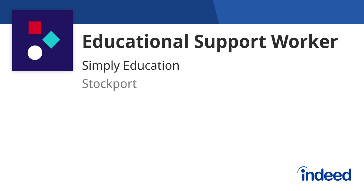 Educational Support Worker - Stockport - Indeed.com