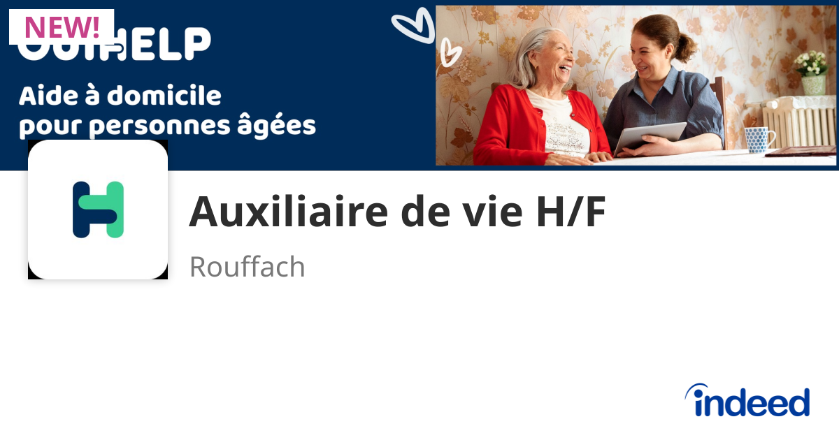 Auxiliaire de vie H/F - Rouffach (68) - Indeed.com