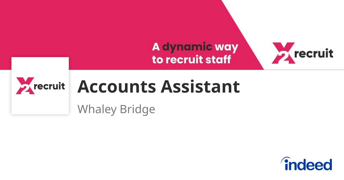 Accounts Assistant - Whaley Bridge - Indeed.com