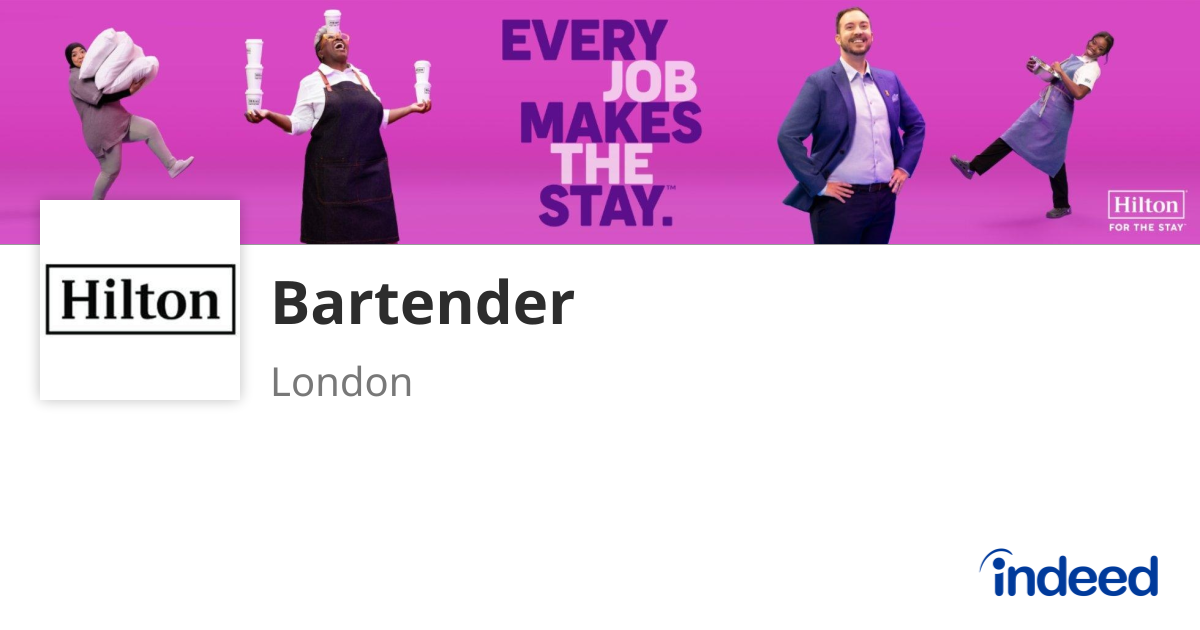 Bartender - London WC2B - Indeed.com