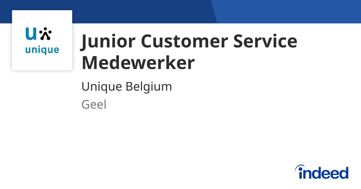 Customer Service Medewerker - 2440 Geel - Indeed.com