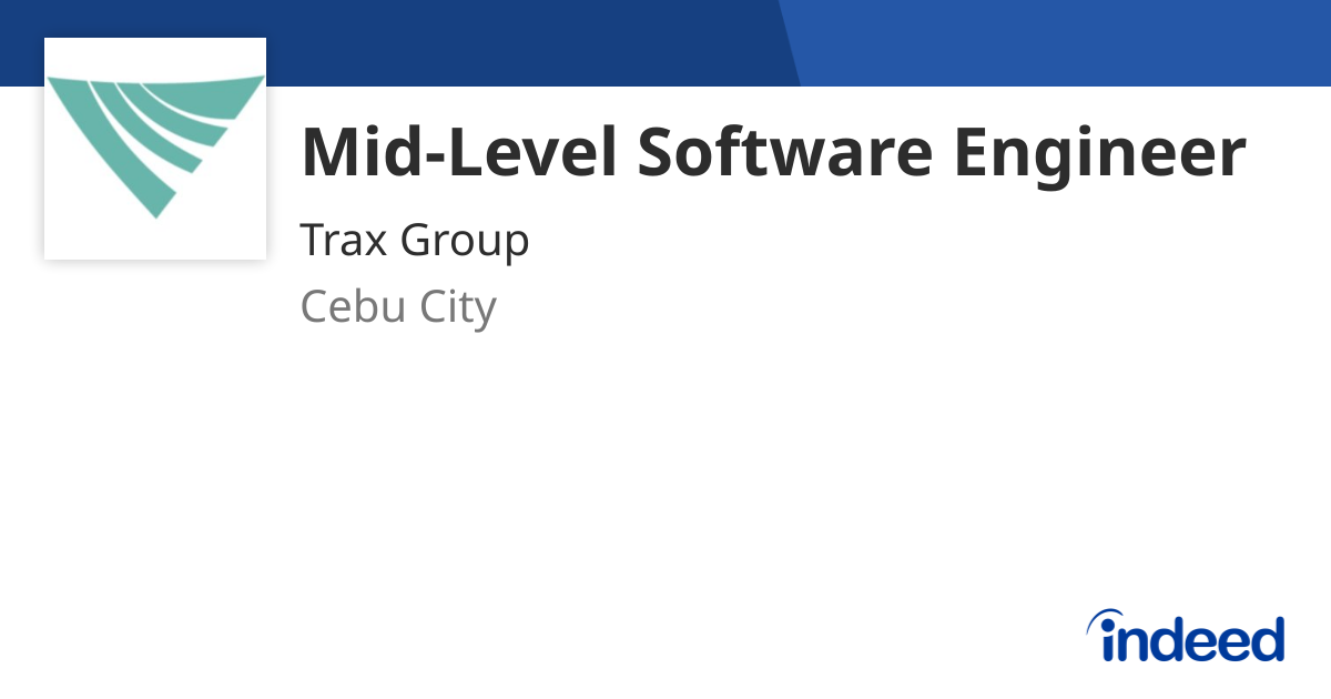 Mid-Level Software Engineer - Cebu City 6000 P07 - Indeed.com
