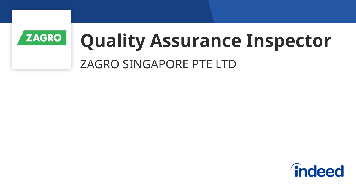 Quality Assurance Inspector - Singapore - Indeed.com